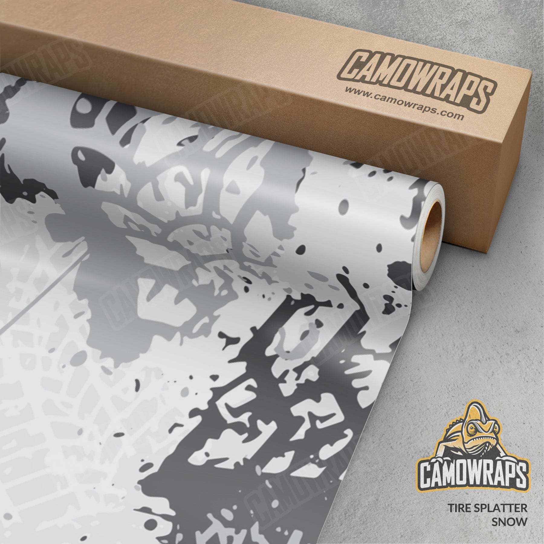 Tire Splatter Snow Camo Vinyl Wrap | CamoWraps – Camo Wraps