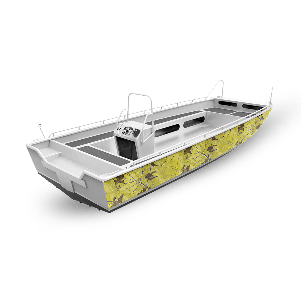Realtree XTRA Colors Yellow Fishing Boat Vinyl Wrap | CamoWraps – Camo ...