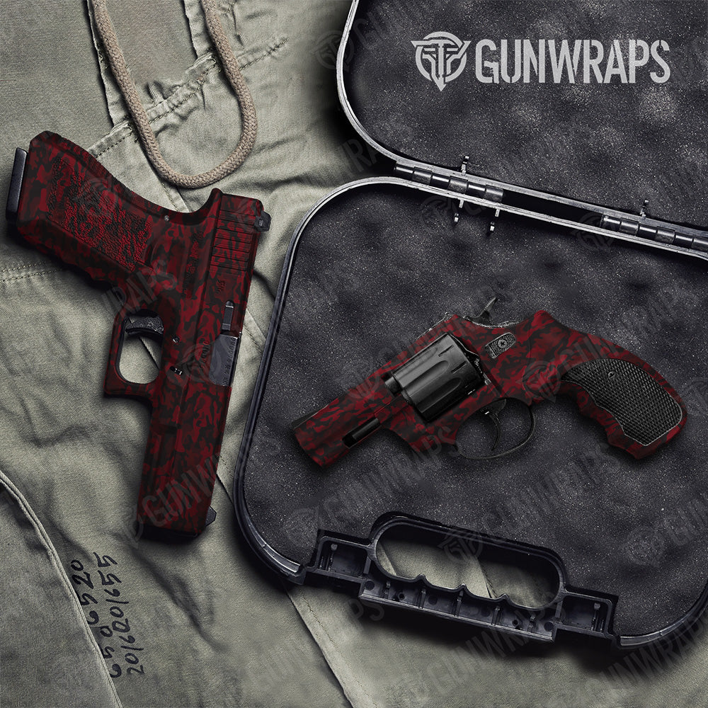 Handgun Classic Vampire Red Camo Gun Skin Vinyl Wrap | CamoWraps – Camo ...