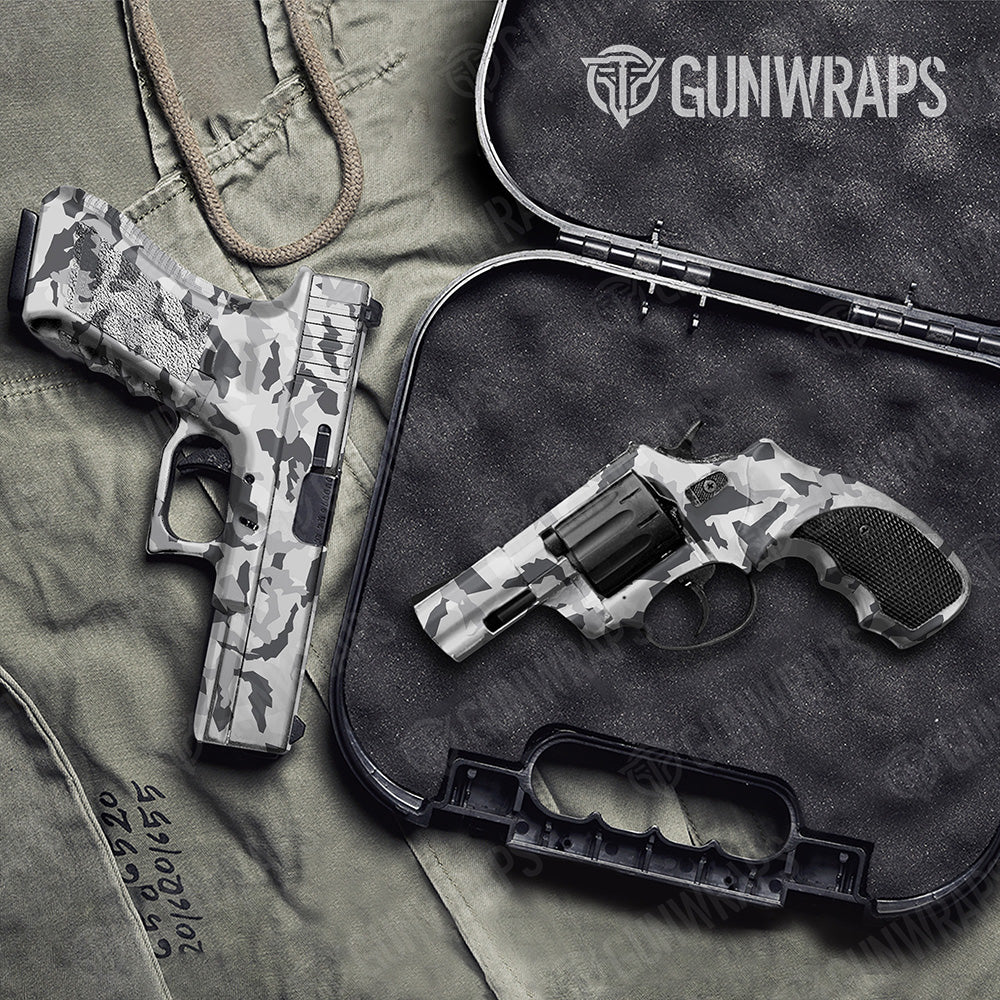 Handgun Erratic Snow Camo Gun Skin Vinyl Wrap | CamoWraps – Camo Wraps