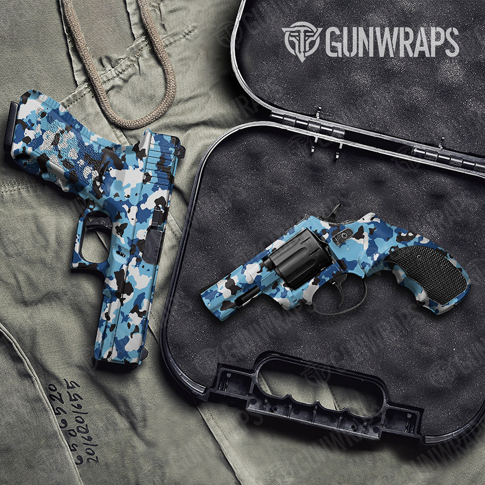 Handgun Cumulus Baby Blue Camo Gun Skin Vinyl Wrap | CamoWraps – Camo Wraps