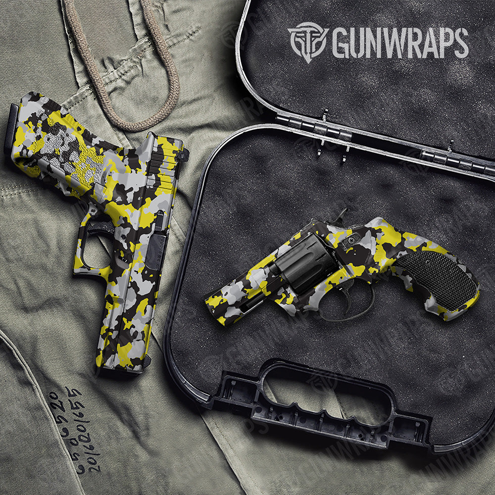 Handgun Cumulus Yellow Tiger Camo Gun Skin Vinyl Wrap | CamoWraps ...