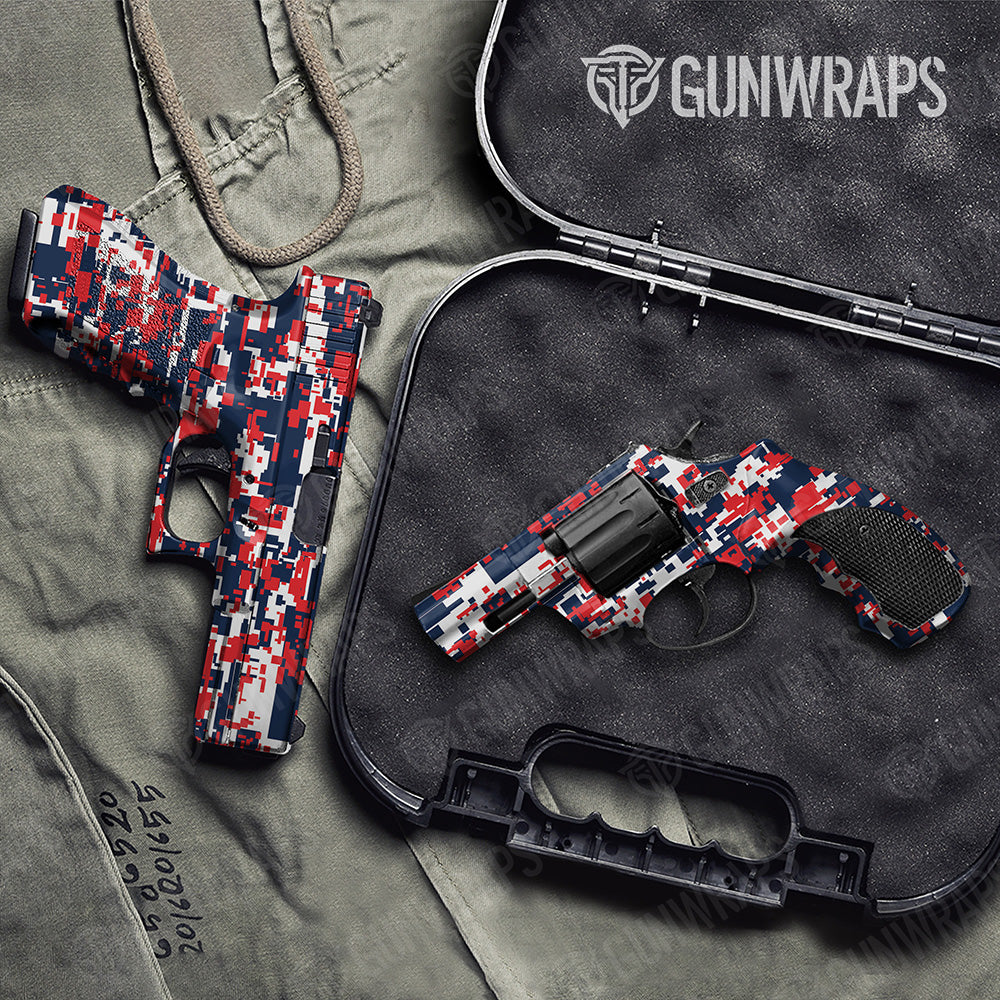 Handgun Digital America Camo Gun Skin Vinyl Wrap | CamoWraps – Camo Wraps
