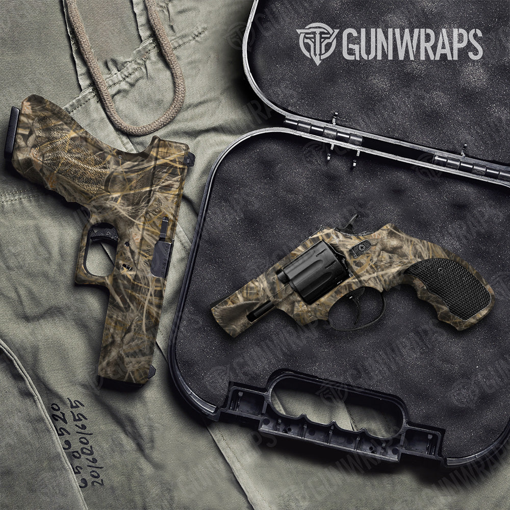 Handgun Nature Dry Grassland Duck Camo Gun Skin Vinyl Wrap – Camo Wraps
