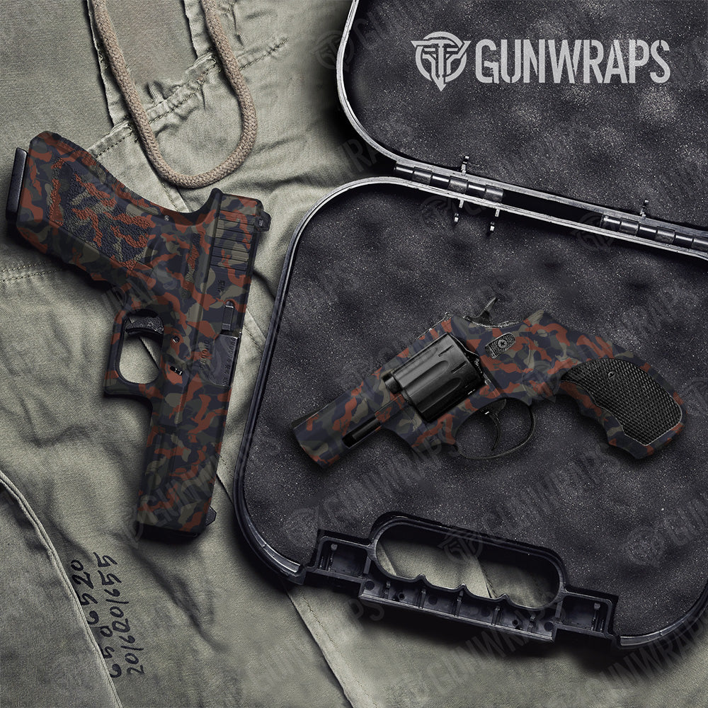 Handgun Ragged Blue Copper Camo Gun Skin Vinyl Wrap | CamoWraps – Camo ...