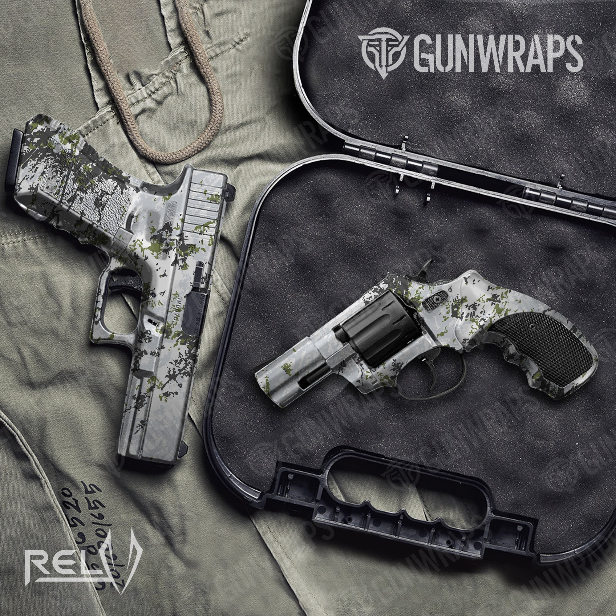 Handgun RELV X1 Timber Wolf Camo Gun Skin Vinyl Wrap | CamoWraps – Camo ...