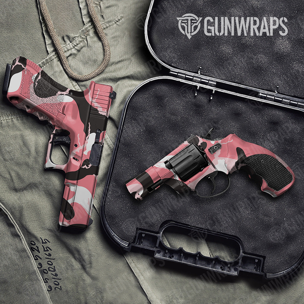 Handgun Ragged XL Pink Tiger Camo Gun Skin Vinyl Wrap | CamoWraps ...