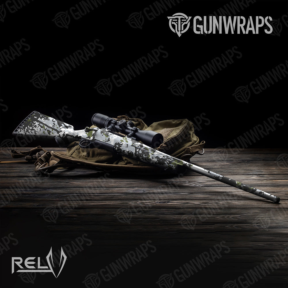 Rifle RELV X3 Timber Wolf Camo Gun Skin Vinyl Wrap | CamoWraps – Camo Wraps