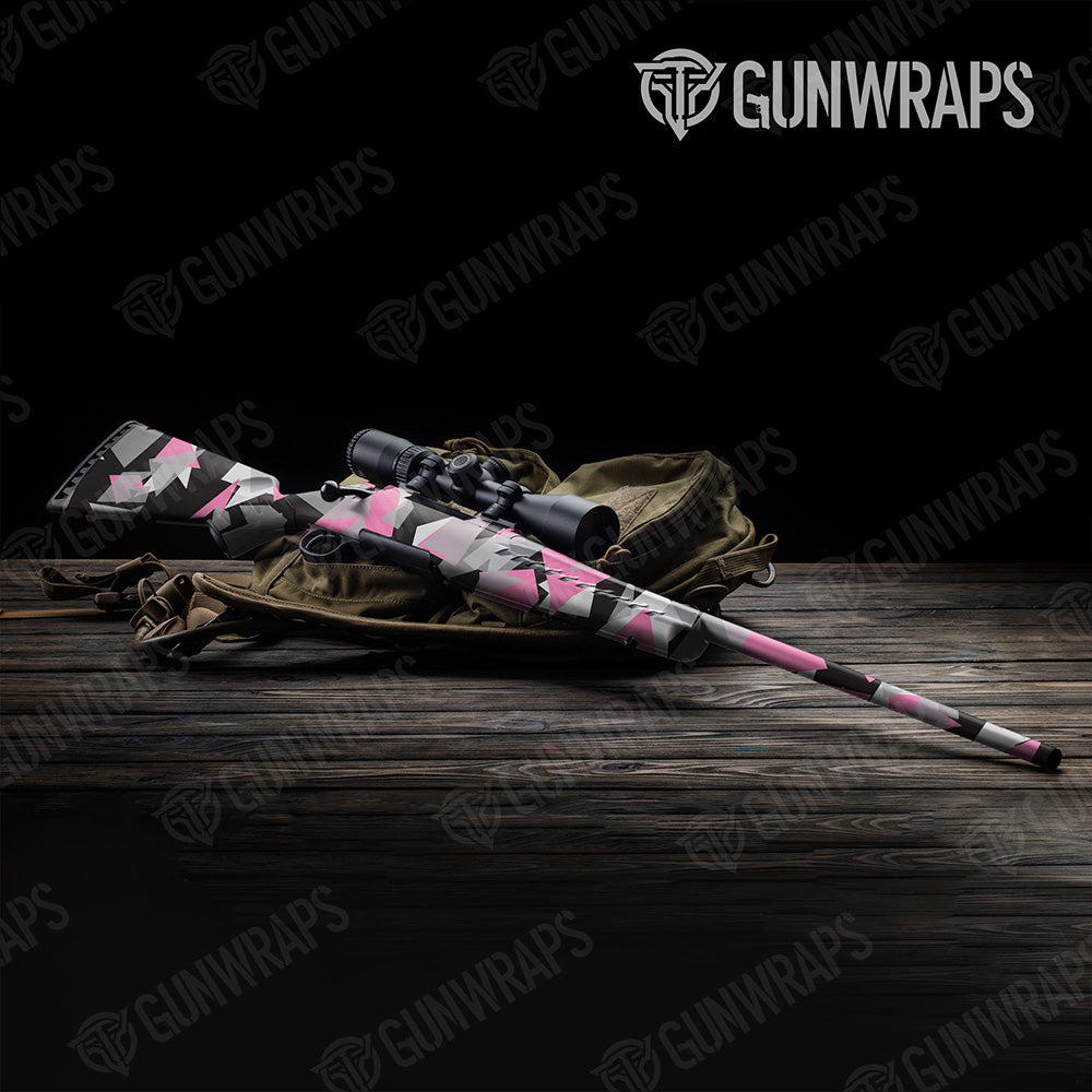 Rifle Shattered Pink Tiger Camo Gun Skin Vinyl Wrap | CamoWraps – Camo ...