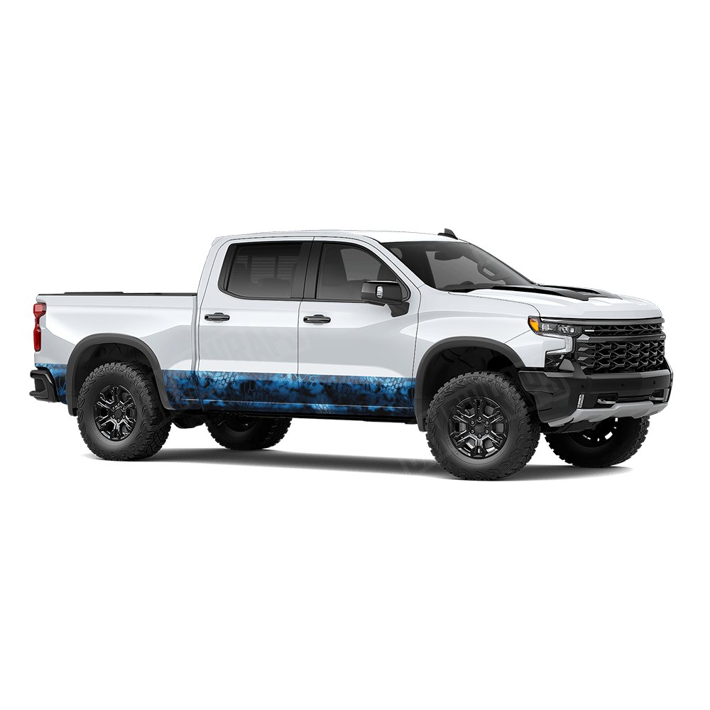 Kryptek Blue Lightning Rocker Panel Vinyl Wrap | CamoWraps – Camo Wraps