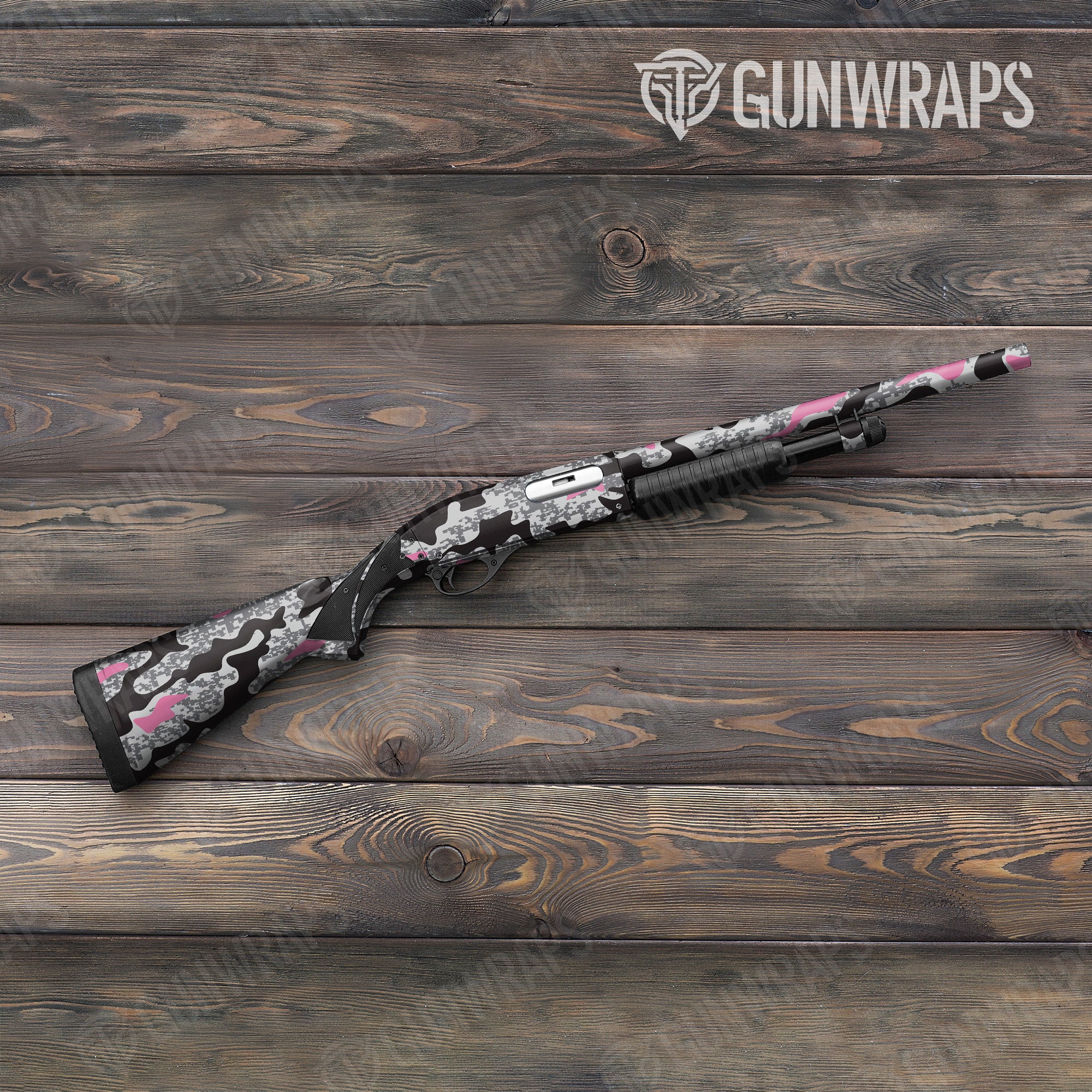 Shotgun Compound Urban Pink Camo Gun Skin Vinyl Wrap | CamoWraps – Camo ...