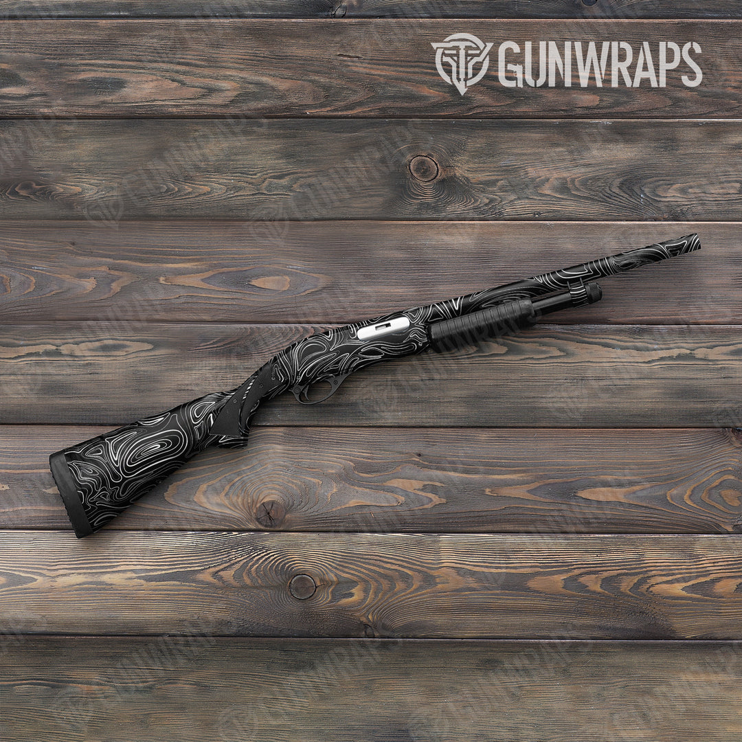 Shotgun Damascus Black Camo Gun Skin Vinyl Wrap | CamoWraps – Camo Wraps