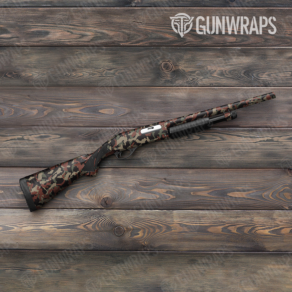 Shotgun Erratic Militant Copper Camo Gun Skin Vinyl Wrap | CamoWraps ...