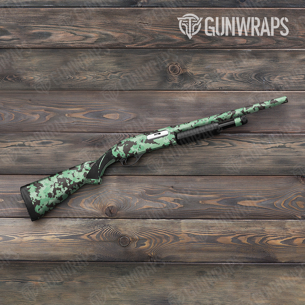 Shotgun Cumulus Mint Chocolate Chip Camo Gun Skin Vinyl Wrap ...