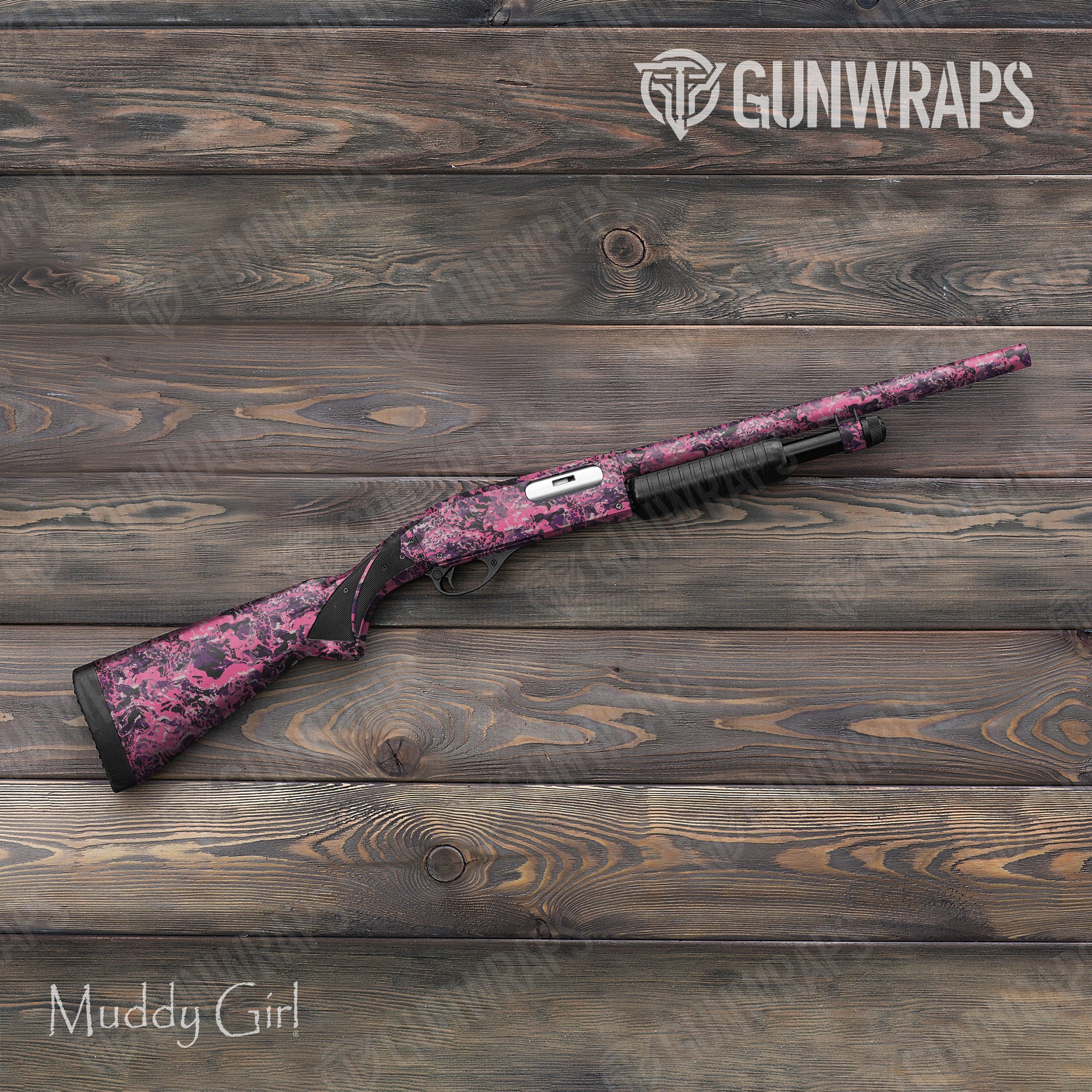 Shotgun Muddy Girl Flat Camo Gun Skin Vinyl Wrap | CamoWraps – Camo Wraps
