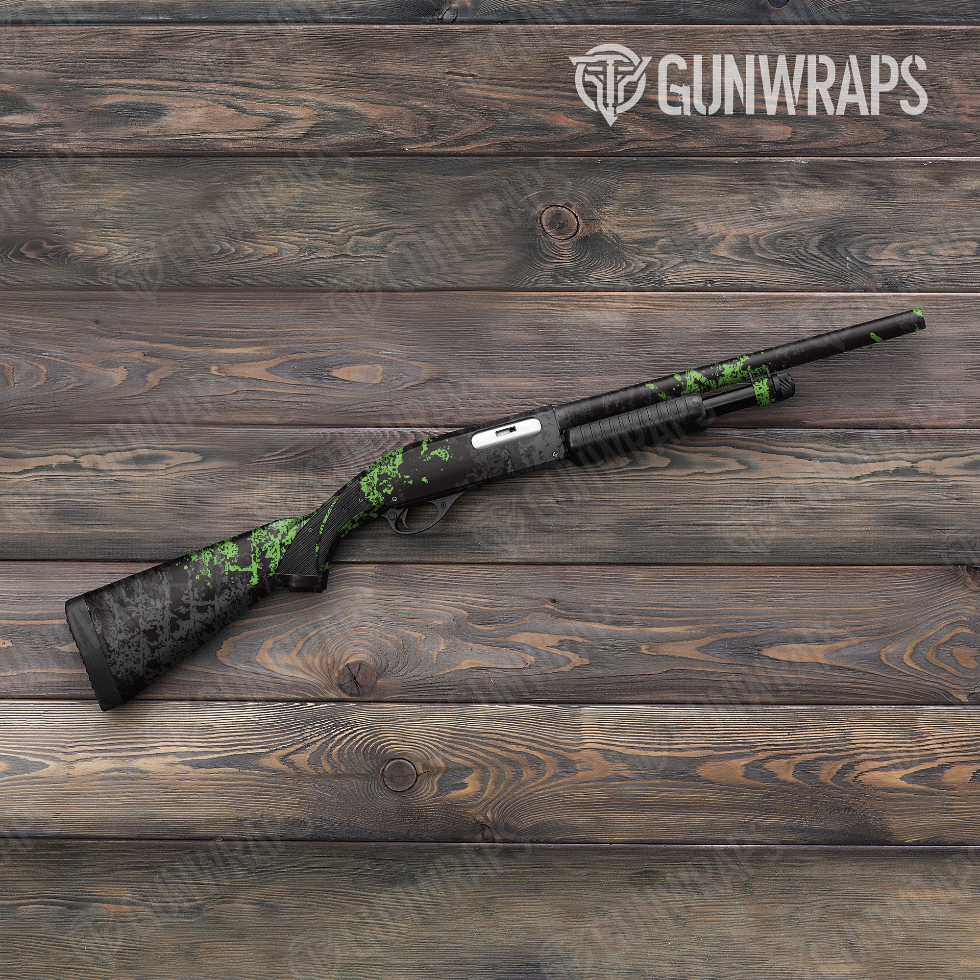 Shotgun Pasted Metro Green Camo Gun Skin Vinyl Wrap | CamoWraps – Camo ...