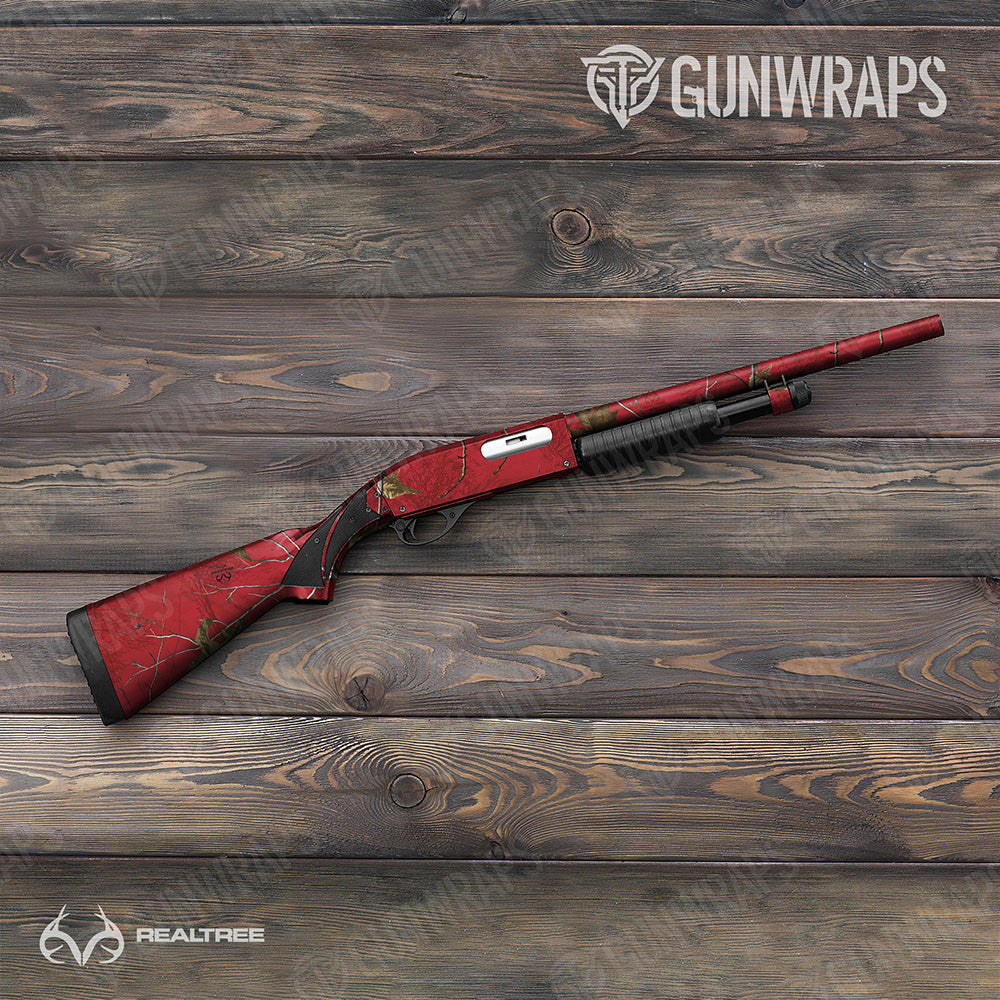 Shotgun Realtree XTRA Colors Red Camo Gun Skin Vinyl Wrap | CamoWraps ...