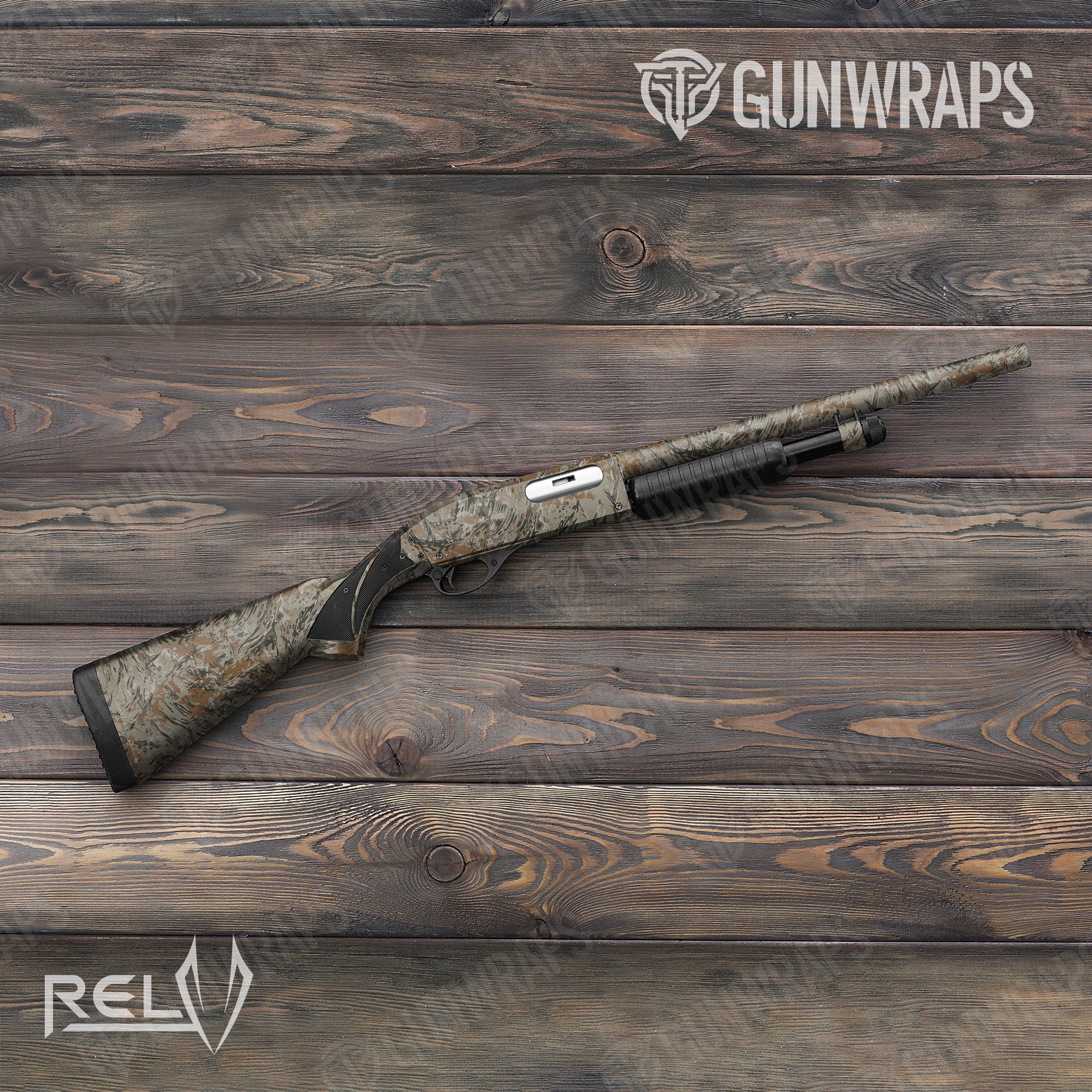 Shotgun RELV X1 Copperhead Camo Gun Skin Vinyl Wrap | CamoWraps – Camo ...