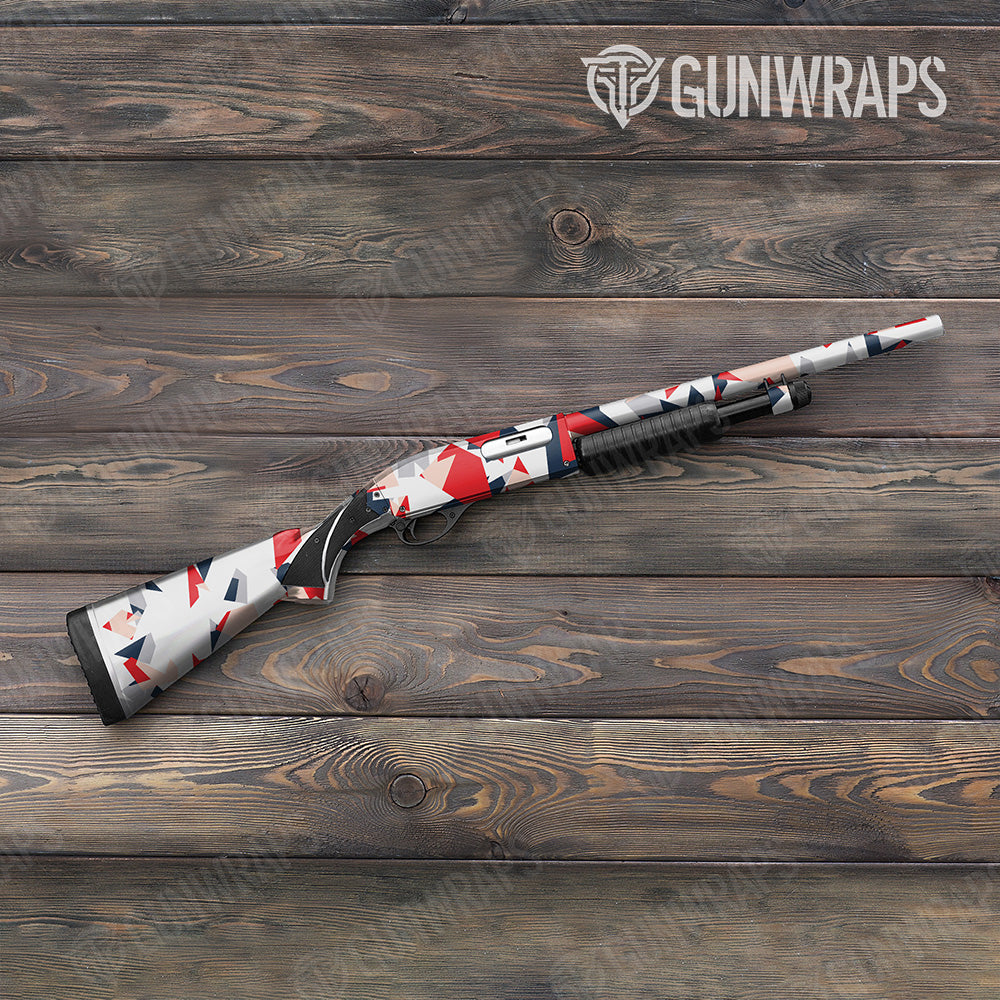 Shotgun Shattered America Camo Gun Skin Vinyl Wrap | CamoWraps – Camo Wraps