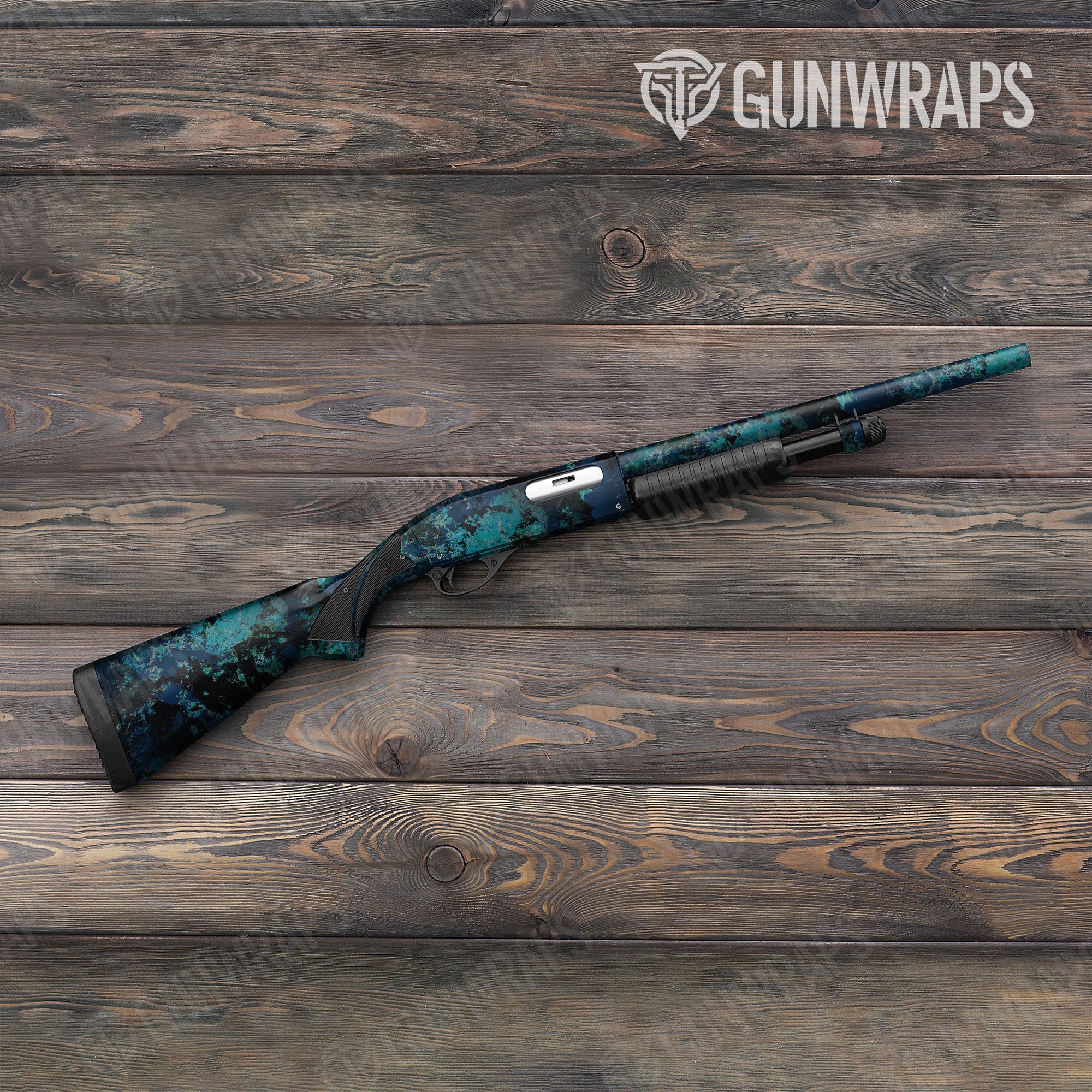 Shotgun Substrate Shipwreck Camo Gun Skin Vinyl Wrap | CamoWraps – Camo ...