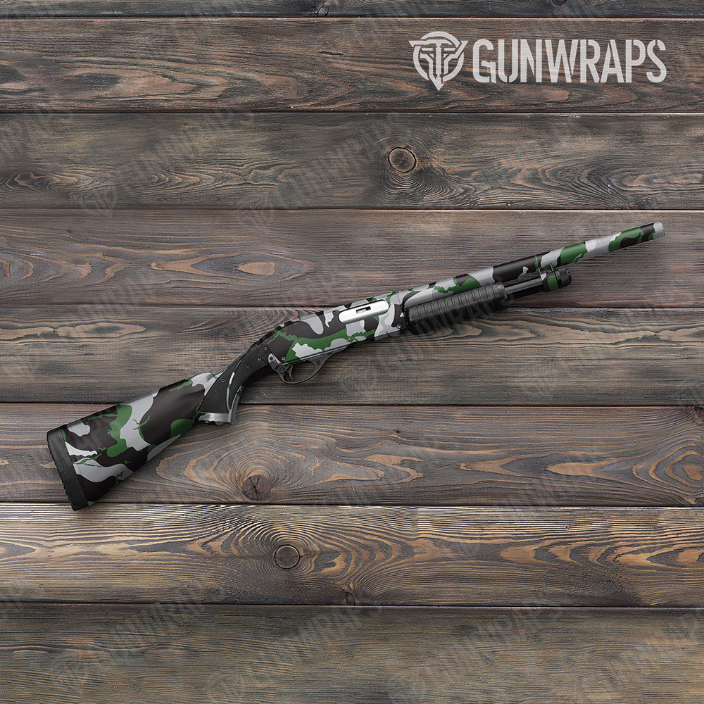 Shotgun Ragged XL Green Tiger Camo Gun Skin Vinyl Wrap | CamoWraps ...