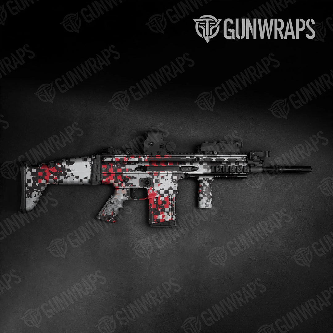 Tactical Broken Plaid Red Tiger Camo Gun Skin Vinyl Wrap | CamoWraps ...