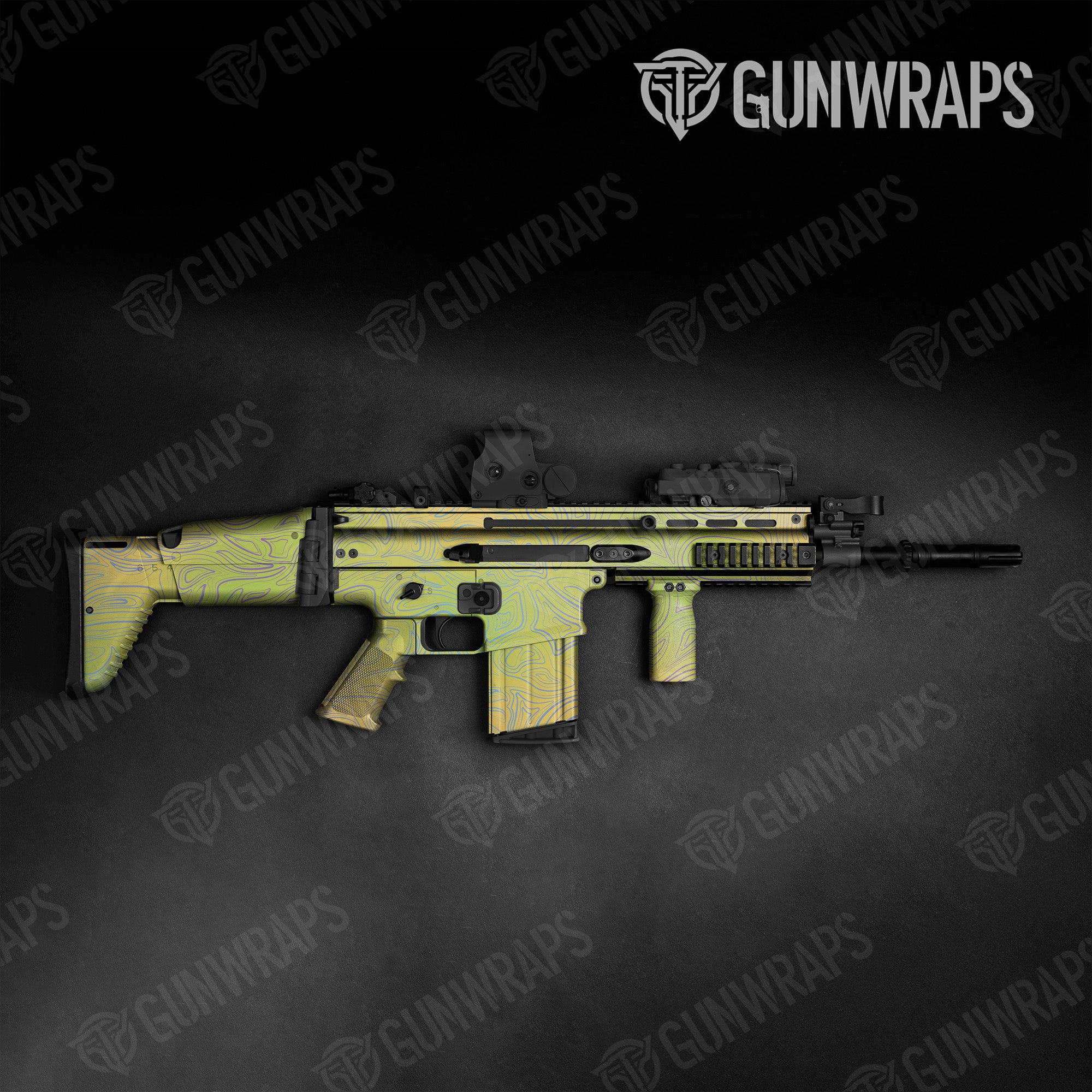 Tactical Damascus Carnival Camo Gun Skin Vinyl Wrap | CamoWraps – Camo ...