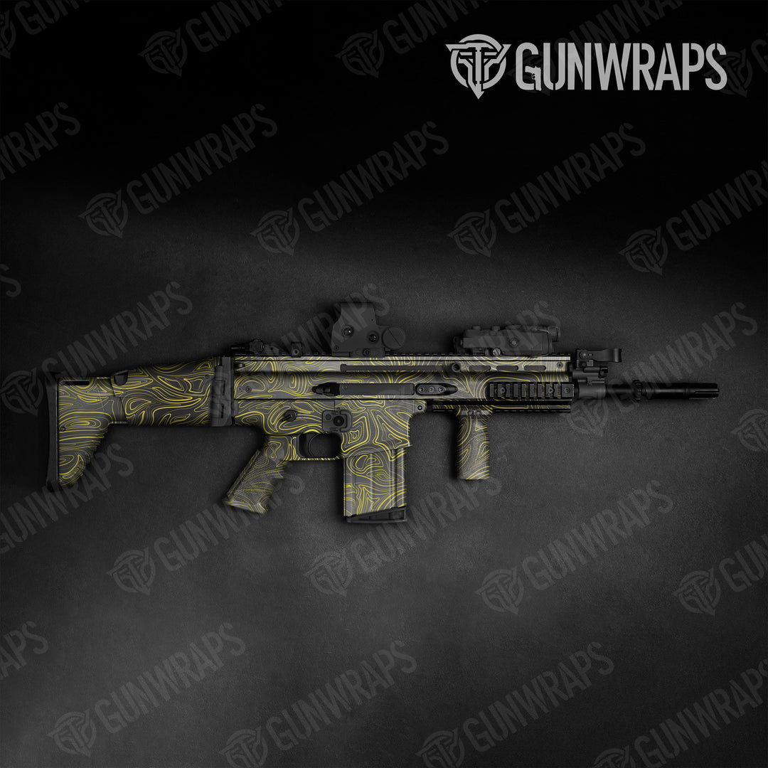 Tactical Damascus Yellow Camo Gun Skin Vinyl Wrap | CamoWraps – Camo Wraps