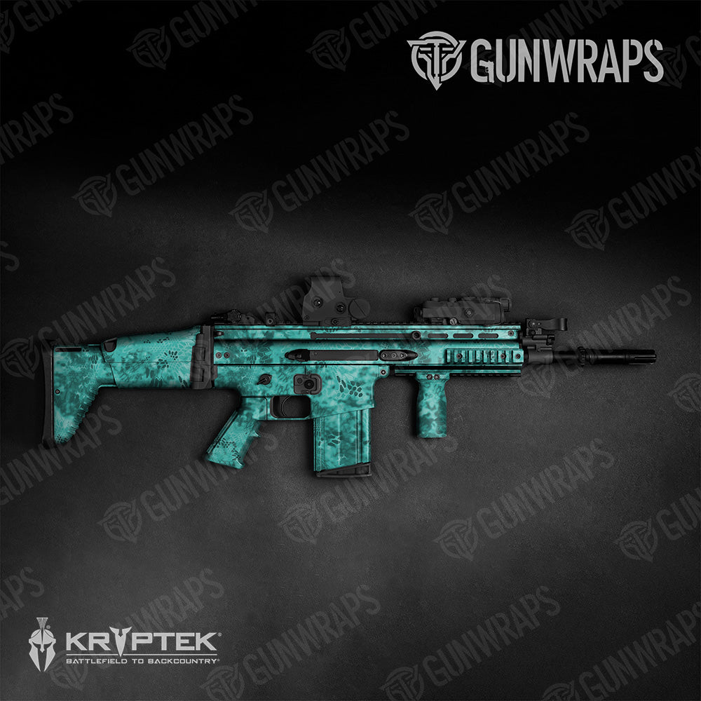 Tactical Kryptek Tiffany Blue Camo Gun Skin Vinyl Wrap | CamoWraps ...