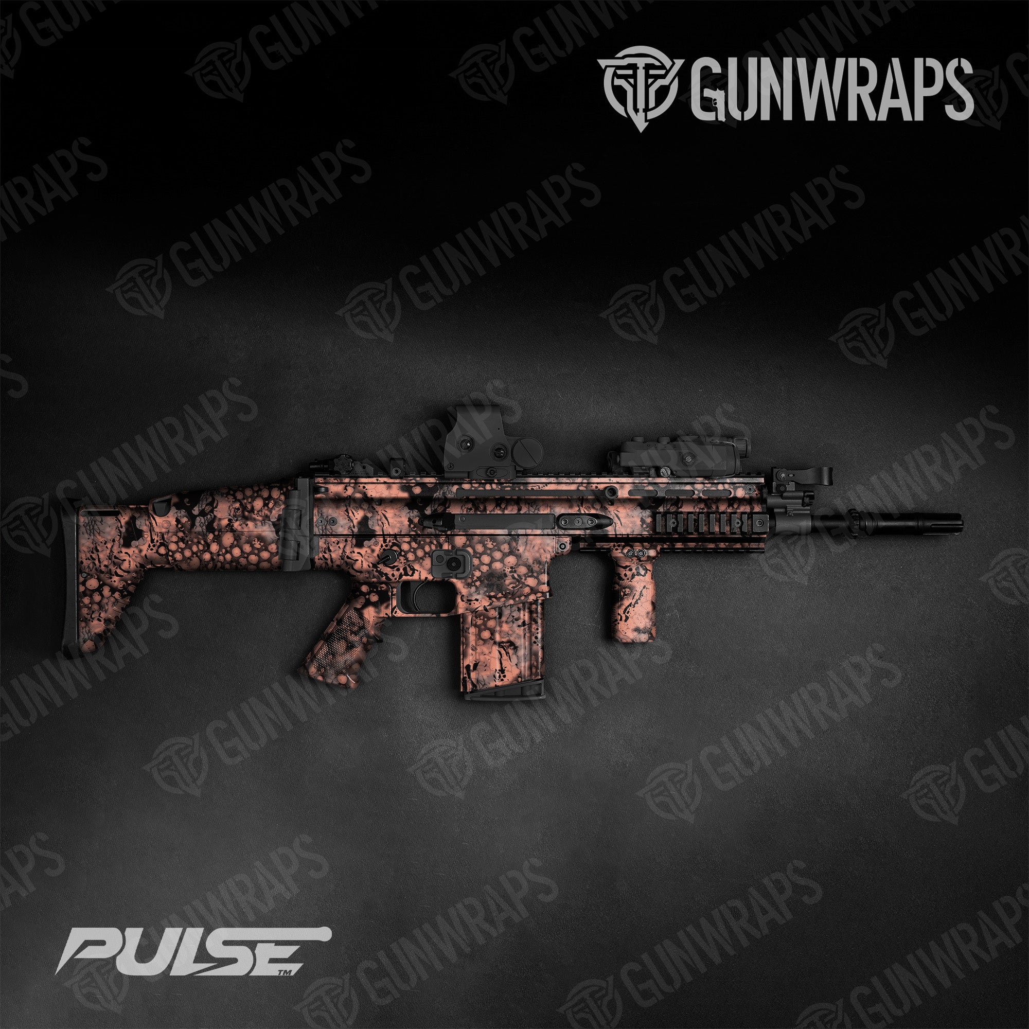 Tactical Pulse Coral Camo Gun Skin Vinyl Wrap | CamoWraps – Camo Wraps