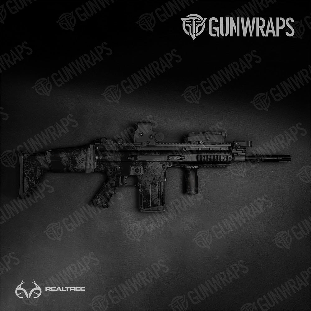 Tactical Realtree WAV3 Black Camo Gun Skin Vinyl Wrap | CamoWraps ...