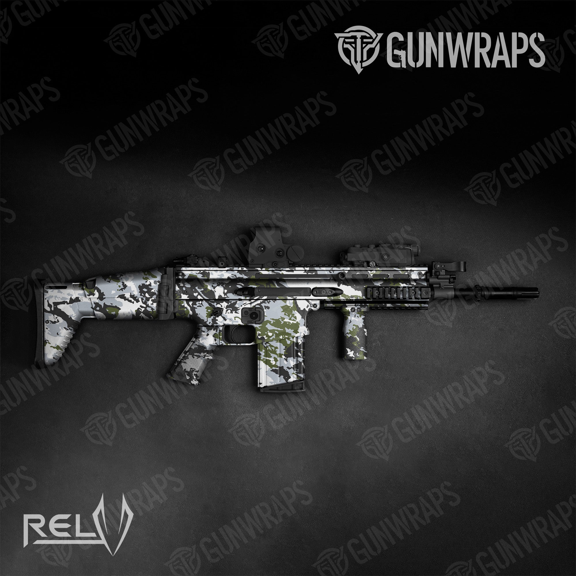 Tactical RELV X3 Timber Wolf Camo Gun Skin Vinyl Wrap | CamoWraps ...