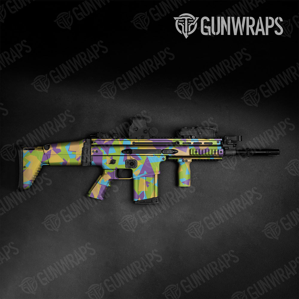 Tactical Shattered Carnival Camo Gun Skin Vinyl Wrap | CamoWraps – Camo ...