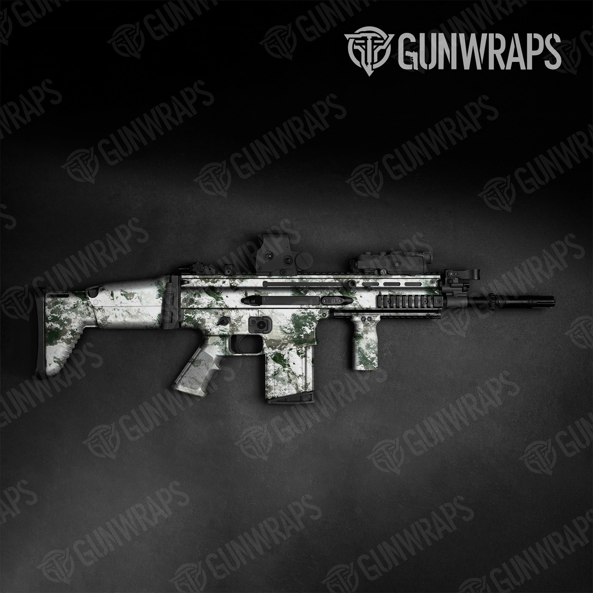 Tactical Substrate Snow Spruce Camo Gun Skin Vinyl Wrap | CamoWraps ...