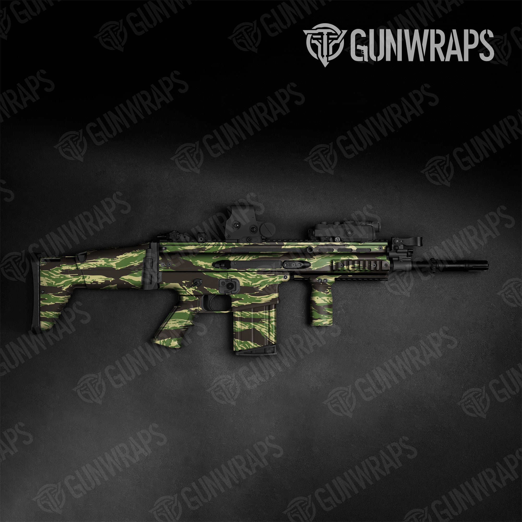 Tactical Vietnam Tiger Stripe Jungle Camo Gun Skin Vinyl Wrap ...