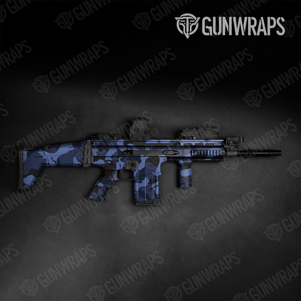 Tactical Ragged XL Blue Midnight Camo Gun Skin Vinyl Wrap | CamoWraps ...