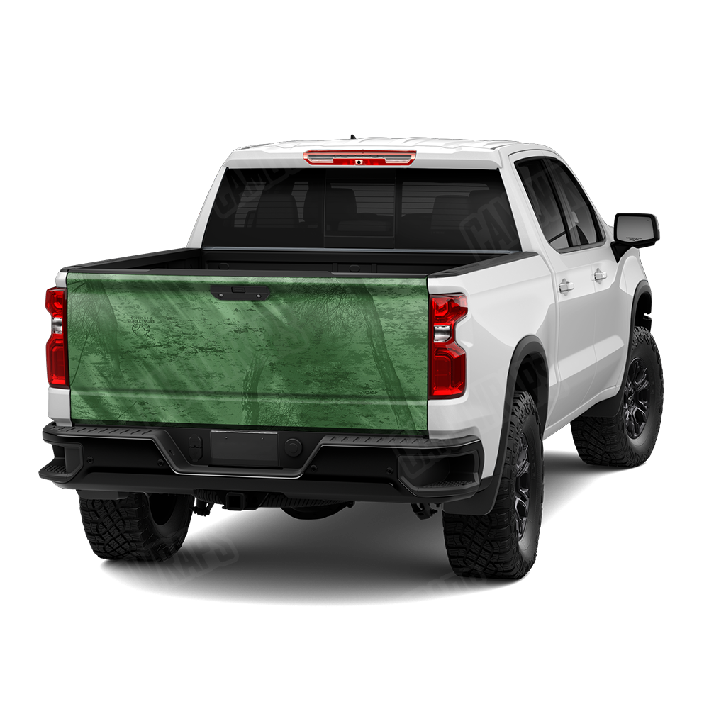 Realtree Fishing Green Camo Tailgate Vinyl Wrap | CamoWraps – Camo Wraps